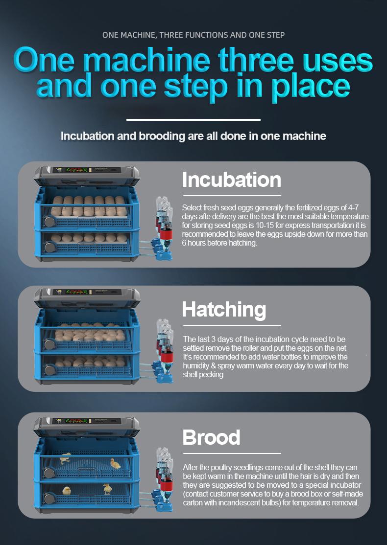 egg incubator fully automatic 300 Egg incubator temperature humidity ...