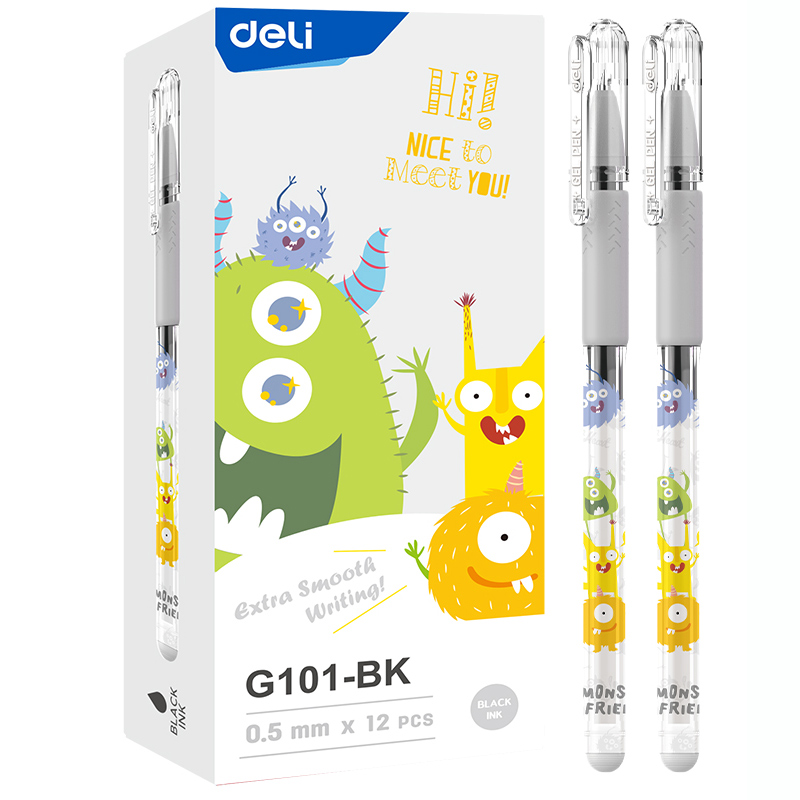 Deli Gel Pen 0.5mm Gourd Head Black Ink 1PCS EG101 | Shopee Philippines