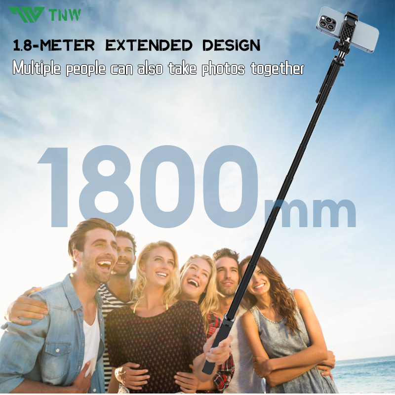 TNW S30 Four Corner Selfie Stick Tripod 360°Rotation with Bluetooth ...