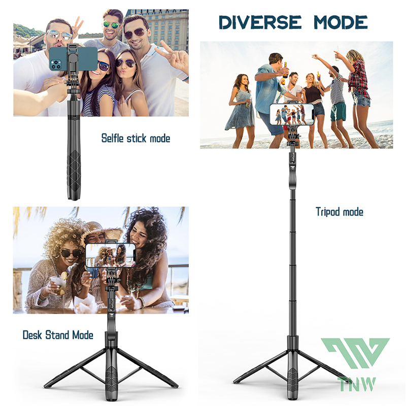 TNW L16 Tripod Bluetooth Selfie Stick Gimbal Stabilizer Camera Tripod ...