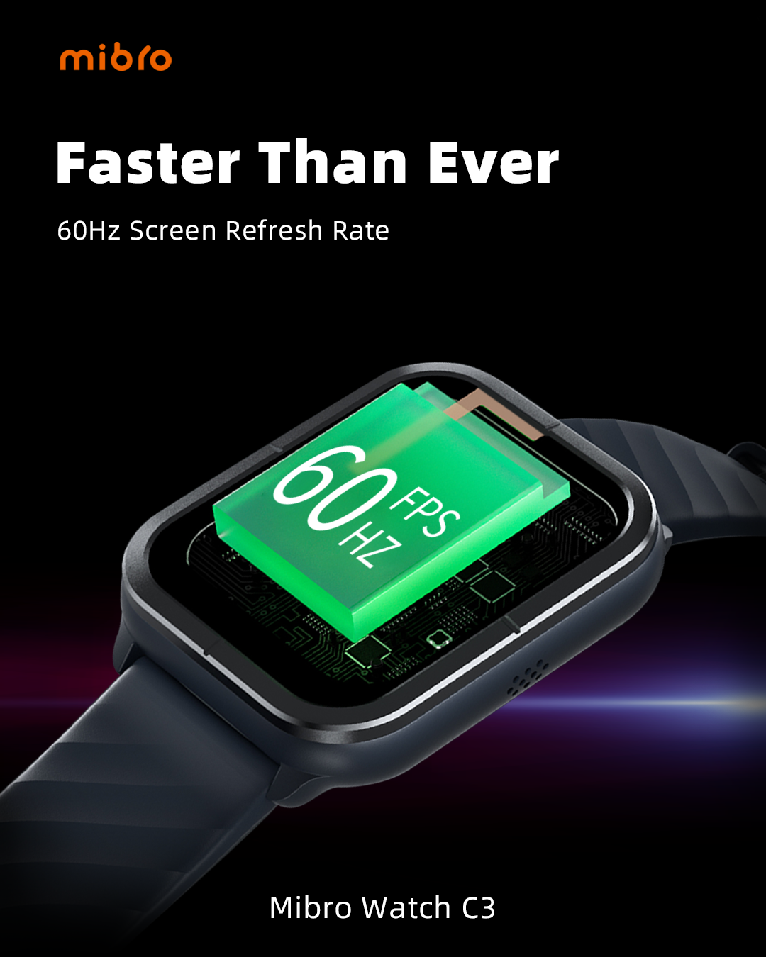 MiBro C3 | Smartwatch | 1.83" Full HD Screen | 70 Sports Mode | Dual ...