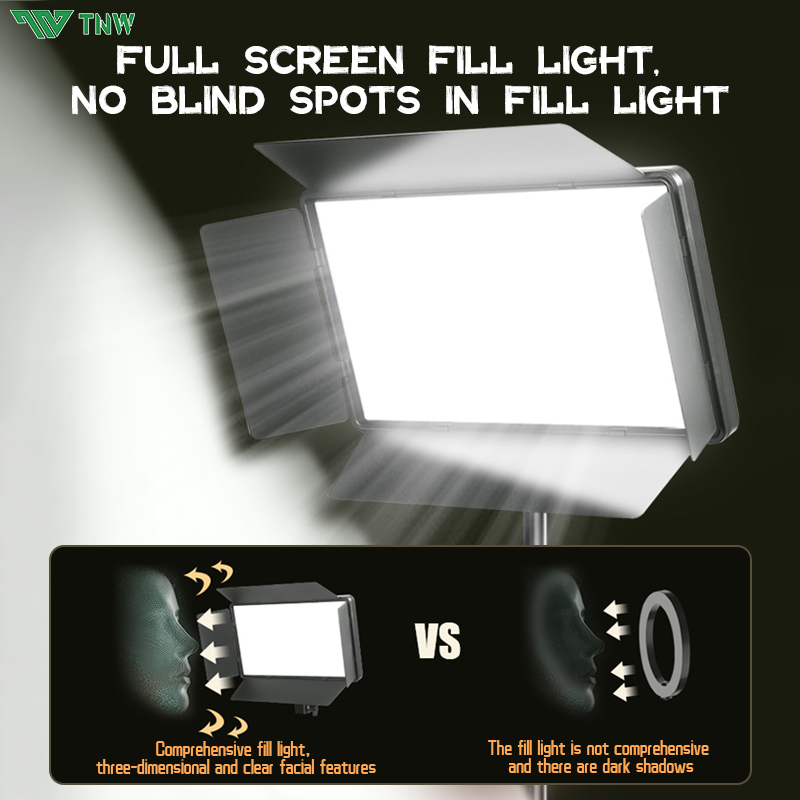 TNW 11 inch Covered LED Fill Light Tripod Photography Panel Lamp For ...