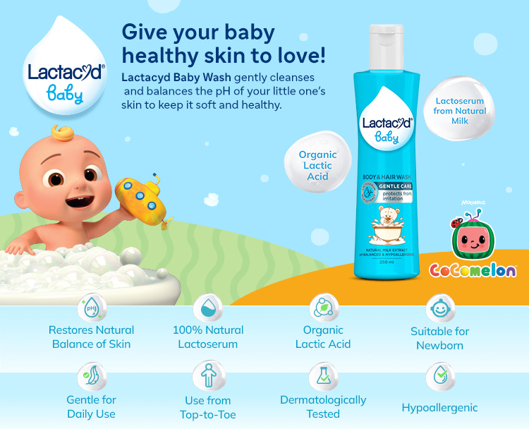 Lactacyd Baby Gentle Care - 2in1 Body Wash and Hair Shampoo 250mL ...