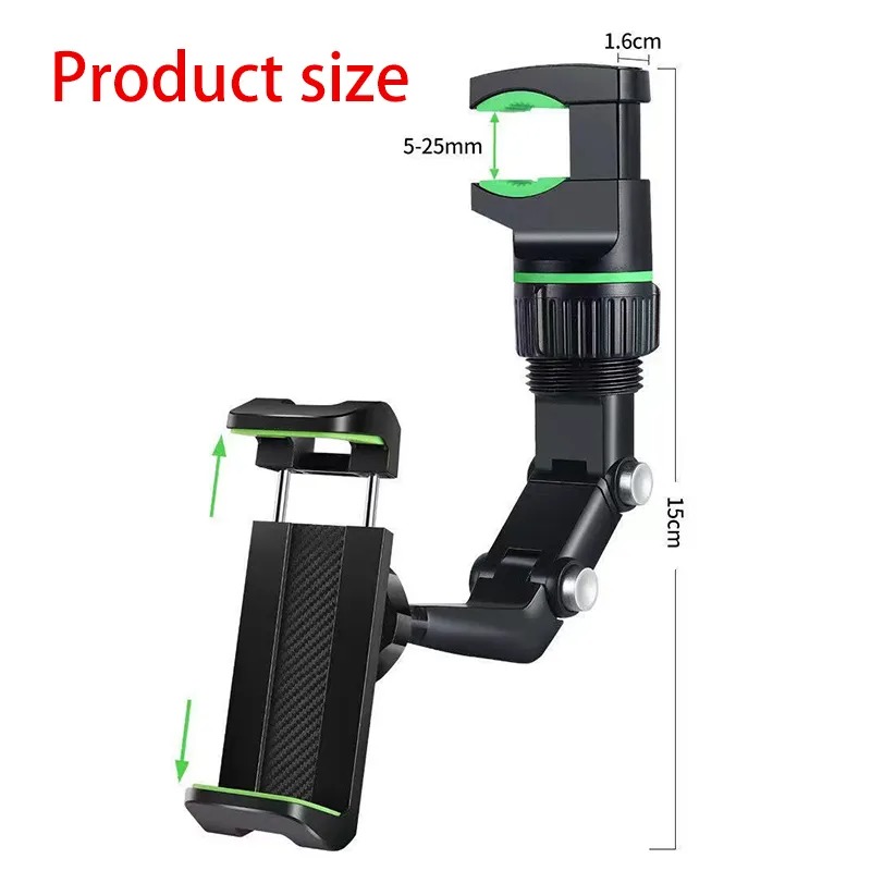 360 Degree Rotatable Retractable Phone Stand The Dashboard Rearview ...