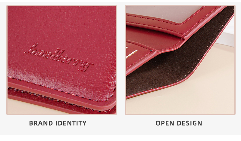 Baellerry Bi-Fold Classic Slim PU Leather Wallet For Women | Shopee ...