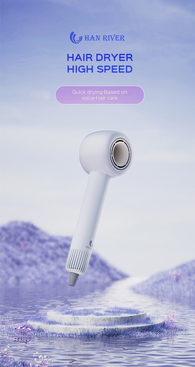 HAN RIVER Blower Hair Dryer 1400W High-Speed Quick Dry Hair Dryer ...