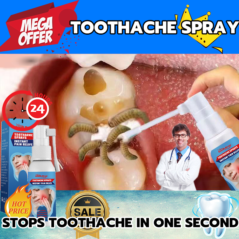 Toothache Spray Fast Pain Relief for adults & kids Periodontitis Tooth ...