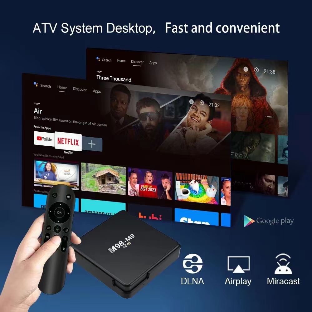 M98 PRO M9 Smart TV Box 8K HD Support 2+16GB 2.4G/5G Dual WiFi ...