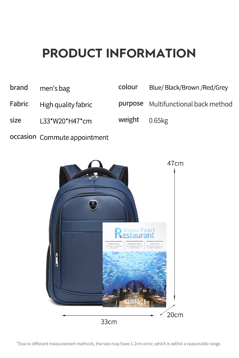 VOLUNTEER School Bag For Men Multi-storey Space Laptop Backpack High ...