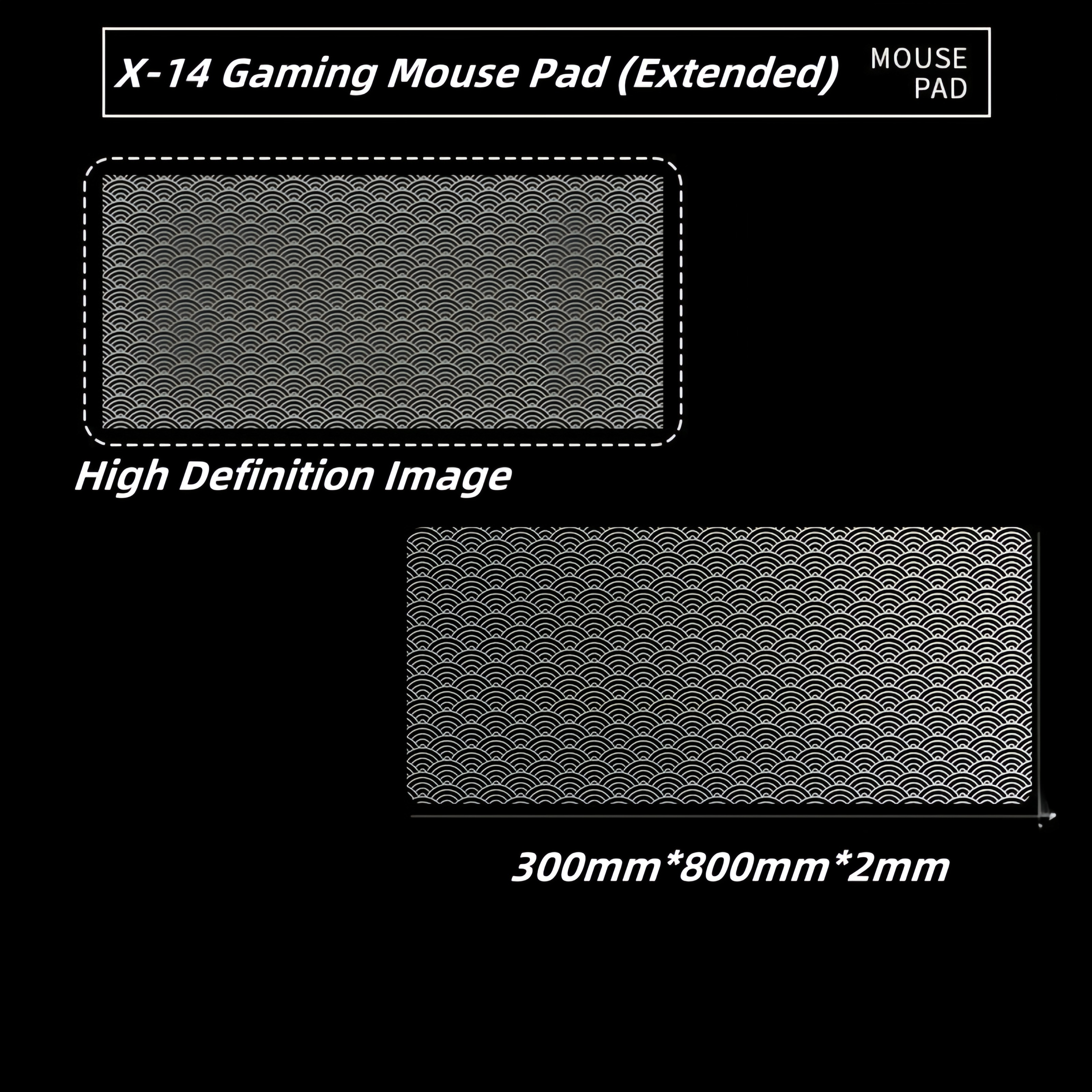 Zeus Plain Design Extended Mouse Mat / Mouse Pad For Gaming Office Mice ...