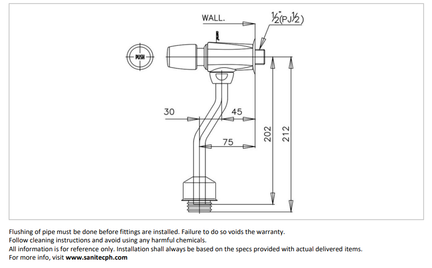 Cotto self closing urinal flush valve CT475SL(HM) | Shopee Philippines