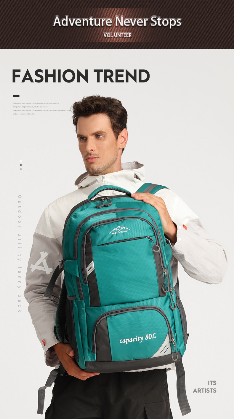 VOLUNTEER BACKPACK For Men And Women TRAVELLING KNAPSACK Large Capacity ...