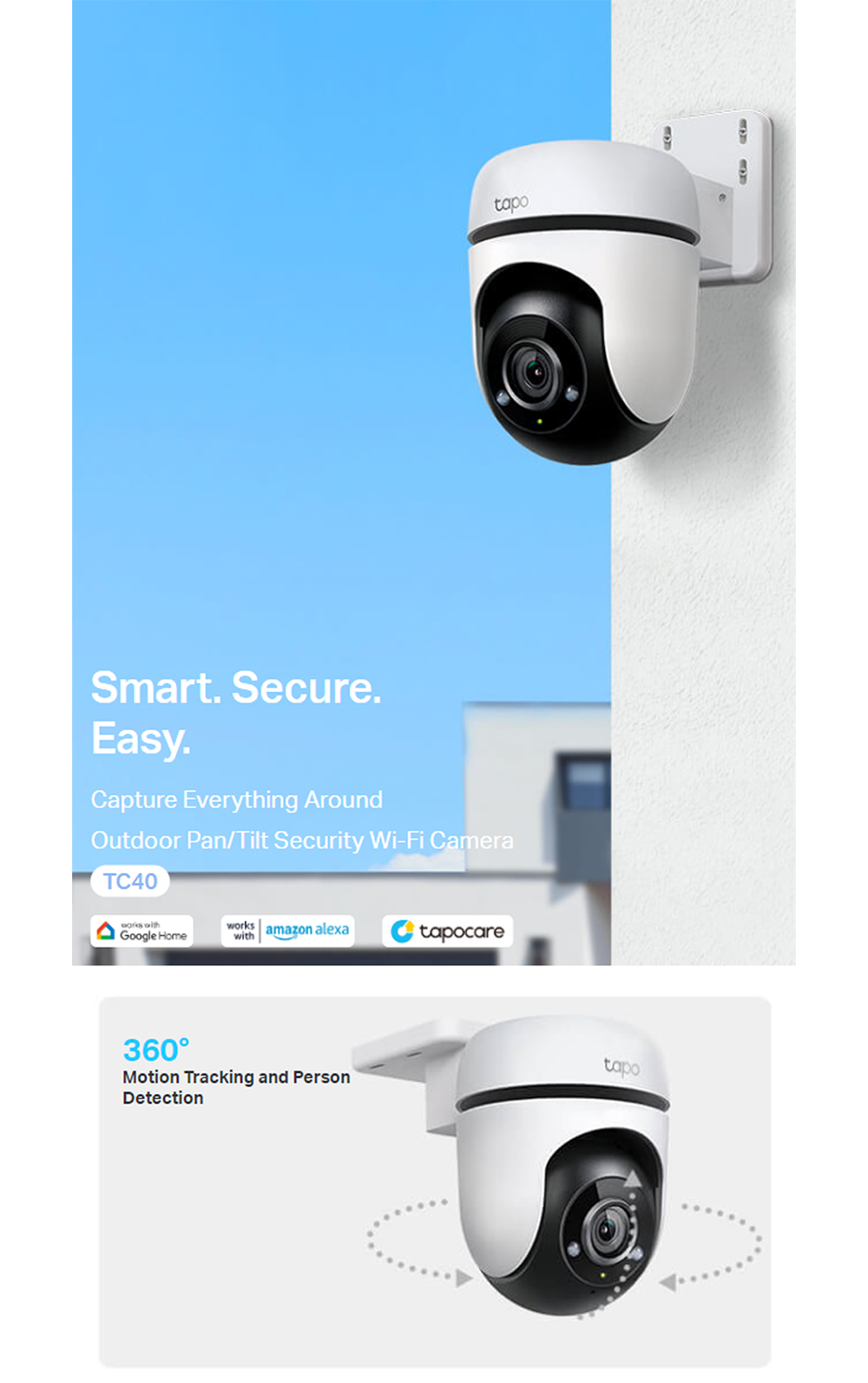Tapo Official Store | TC40 | Outdoor | Pan/Tilt | Security | WiFi ...