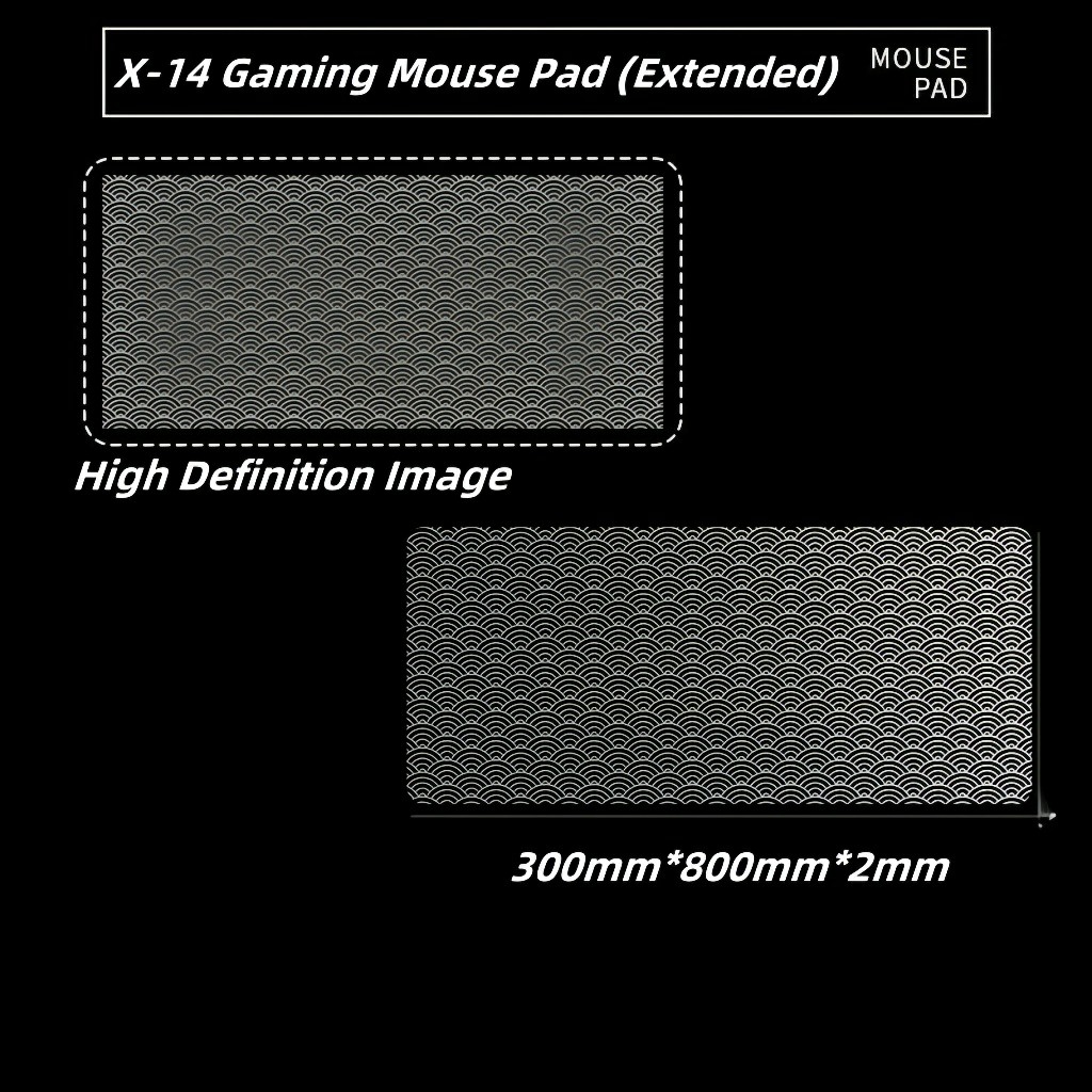 CTX Plain Design Extended Mouse Mat / Mouse Pad For Gaming Office Mice ...