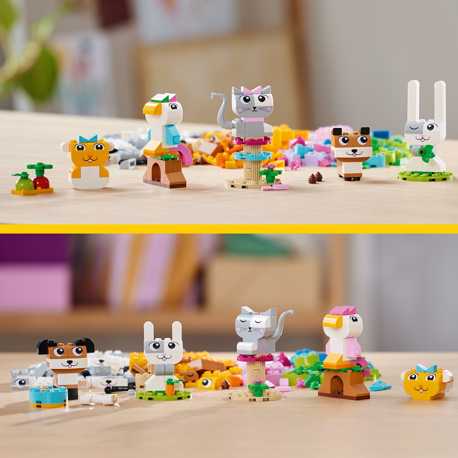 LEGO Classic 11034 Creative Pets Buildable Animal Toy (450 Pieces ...