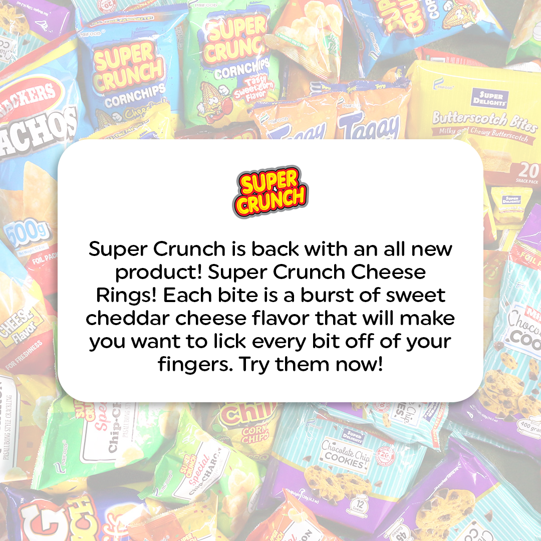 Super Crunch Cheese Rings 22g (bundle of 12) | Shopee Philippines
