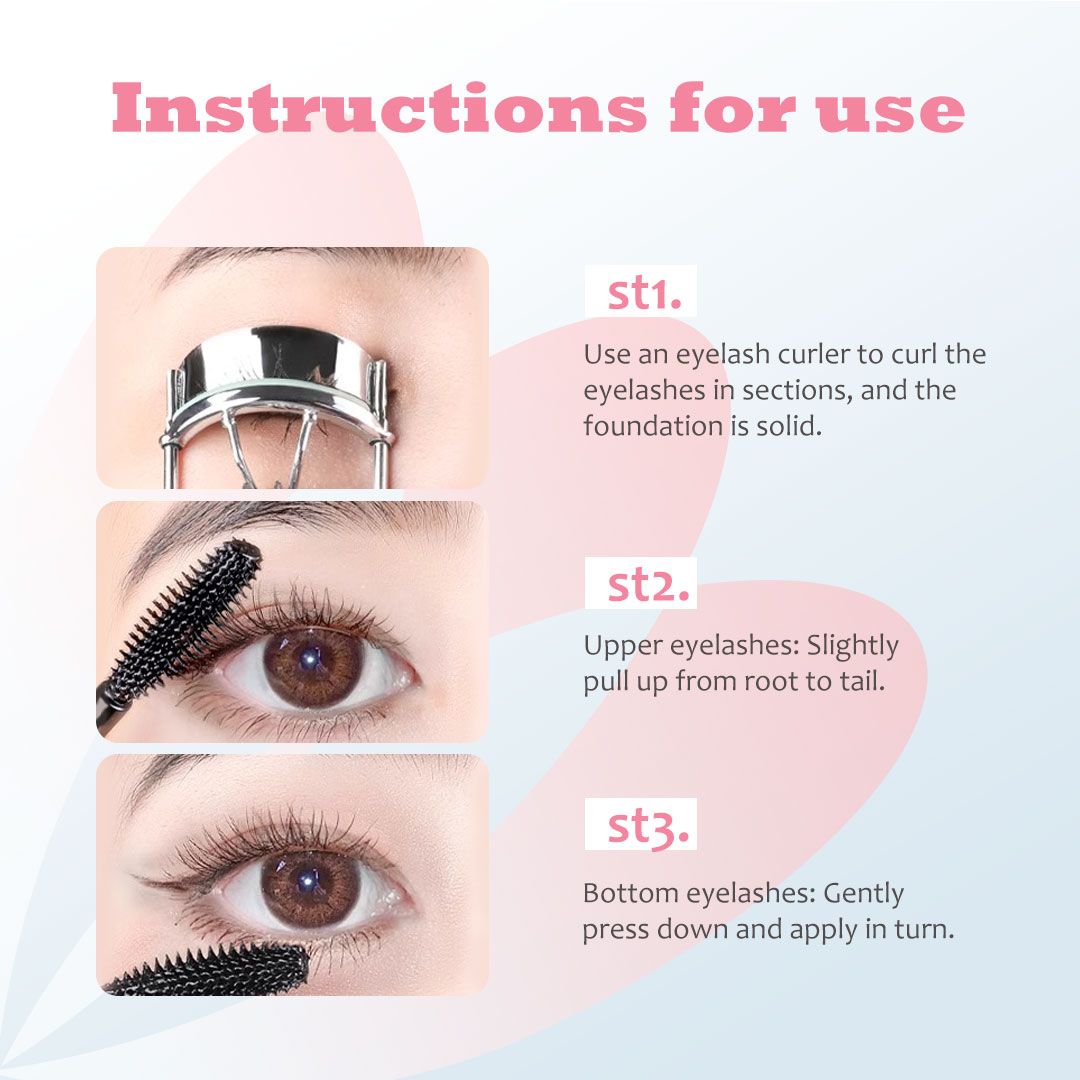 Ashley Shine Mascara Eyes Makeup Volume Curling Smudge-proof ...