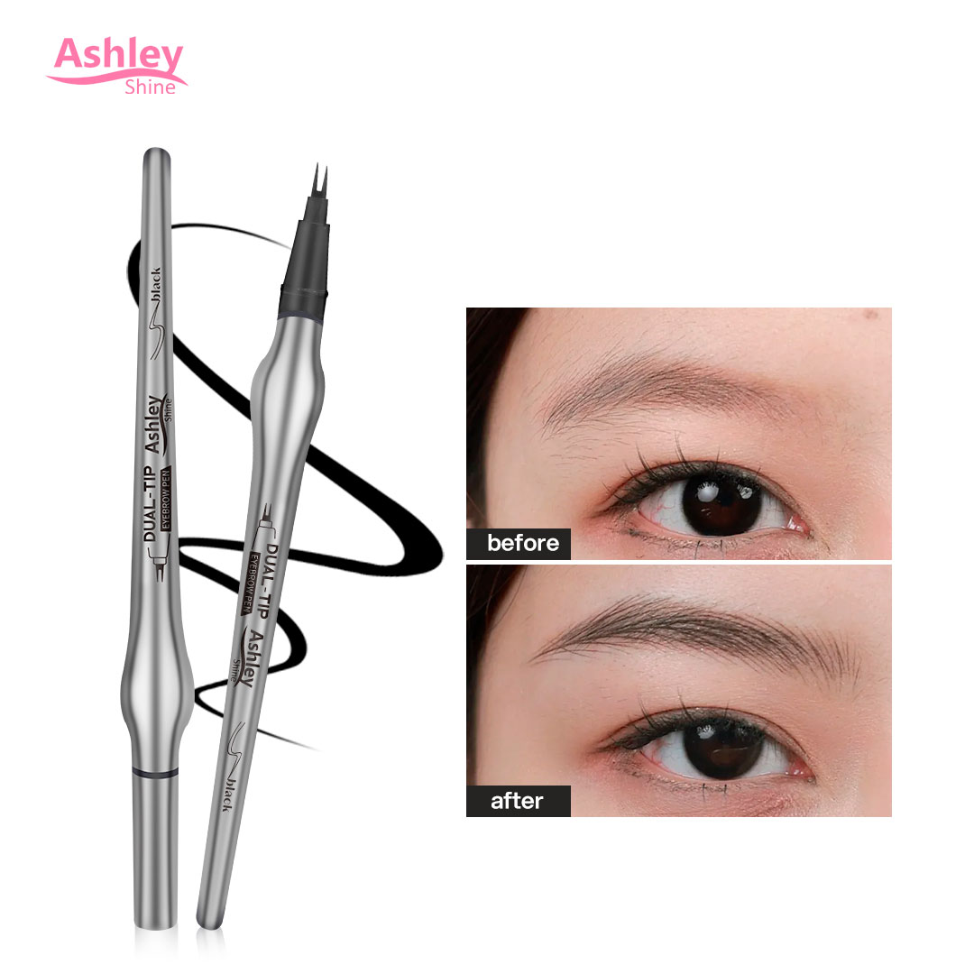 Ashley Shine Double Fork Eyebrow Pencil Eyeliner Waterproof Long ...