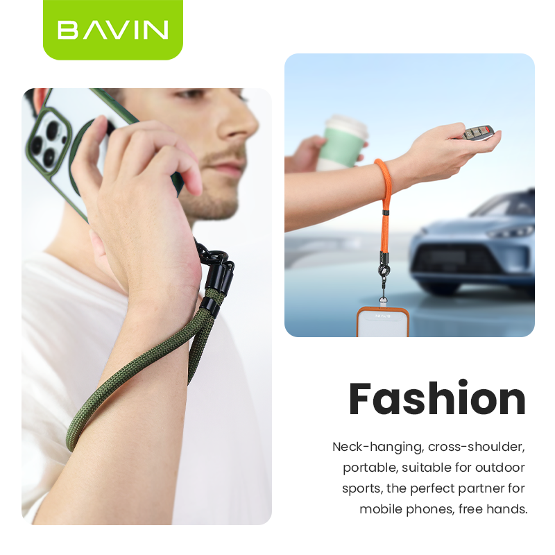 BAVIN BE14 Phone Lanyard Wrist Strap Ultra Thick Rope Stylish for Phone ...