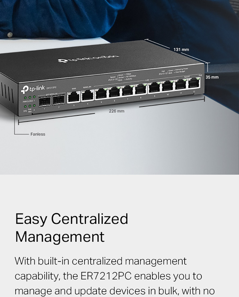 TP-Link | ER7212PC | Omada | 3-in-1 | Gigabit | VPN | Network | Router ...