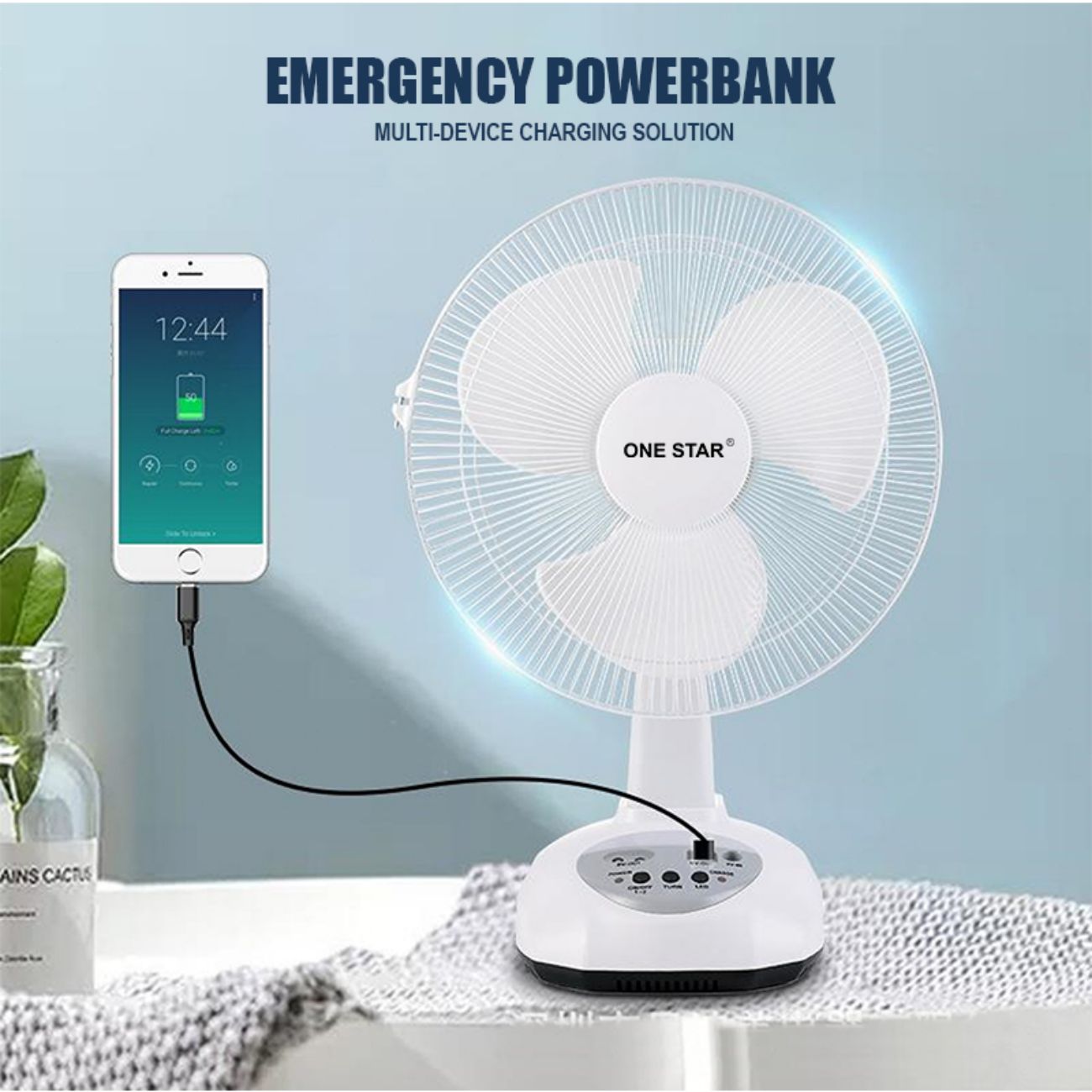 ASL solar electric fan with panel 12 14 Inch standard rechargeable ...