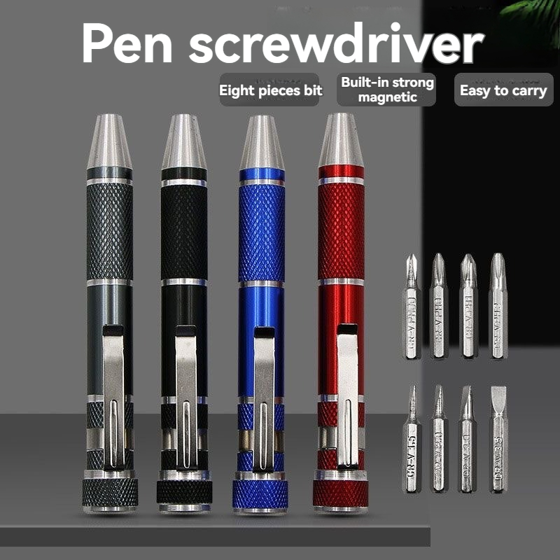 8 In 1 Pocket Precision Mini Screwdriver Pen Multifunction Repair Hand ...