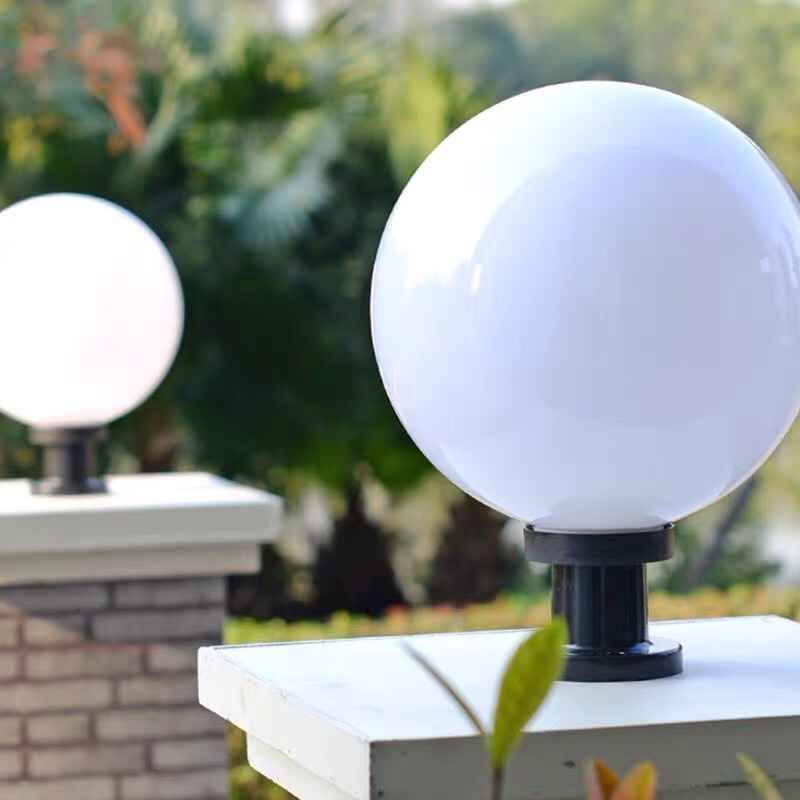 LED Pillar lamp Spherical courtyard lamp outdoor rainproof lamp lamp ...