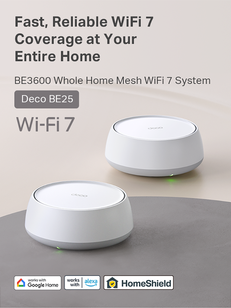 TP-Link | Deco BE25 | BE5000 | Whole Home Mesh | Wi-Fi 7 | Mesh ...