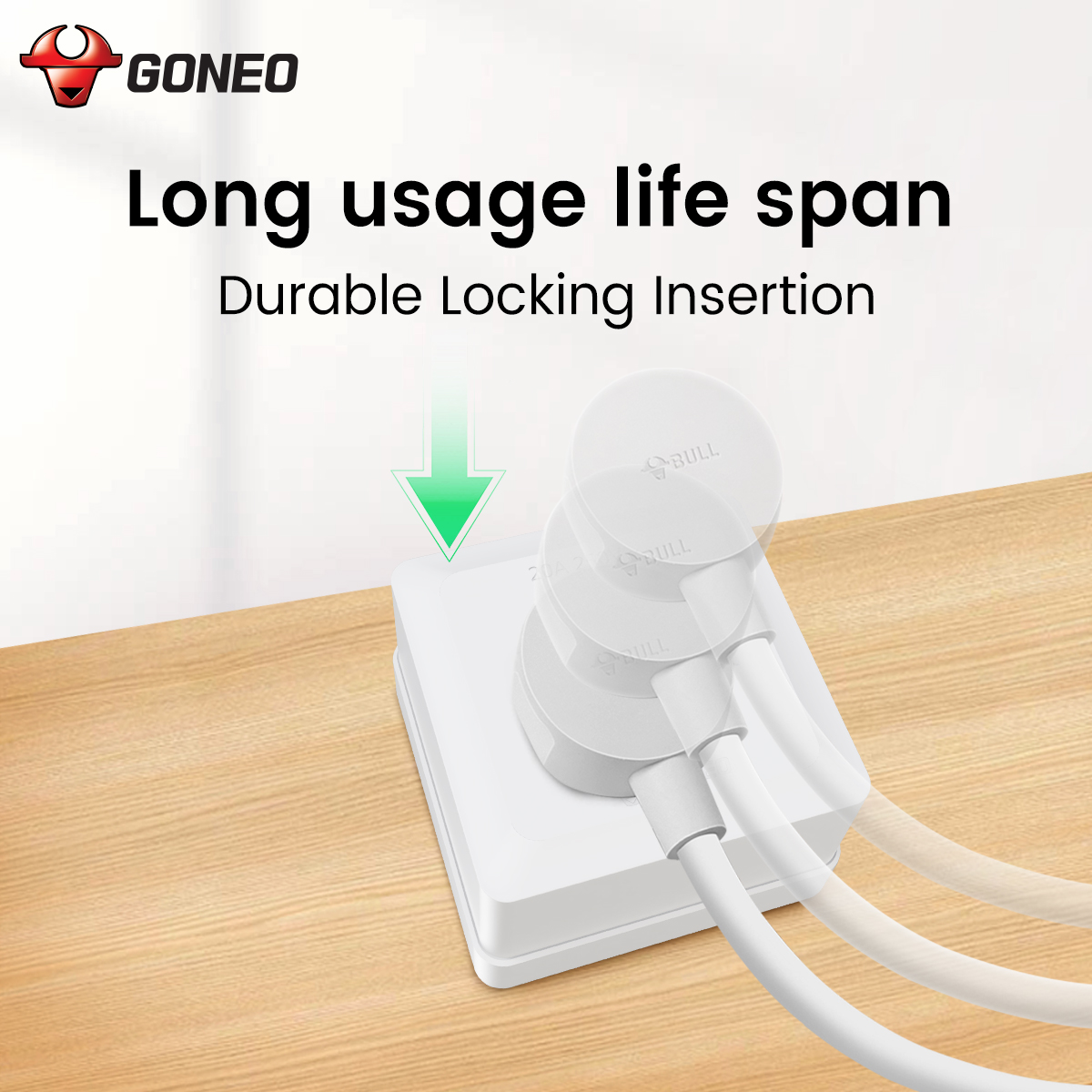 GONEO 1 Gang Aircon Wall Socket 20A, 250V - High Capacity Wall Socket ...