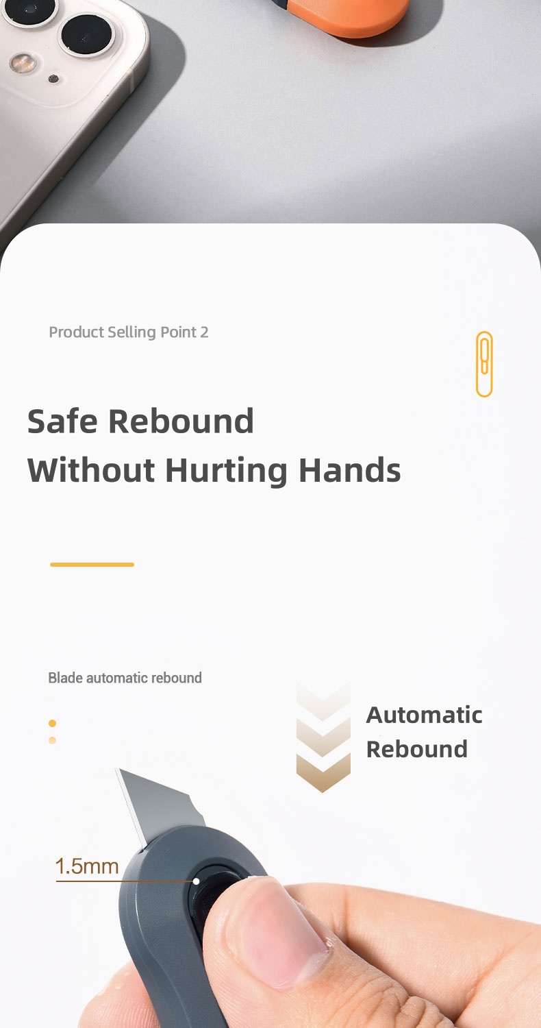 Deli Tools Mini Utility Knife Art Pen Knife Telescopic Knife 12mm Paper ...