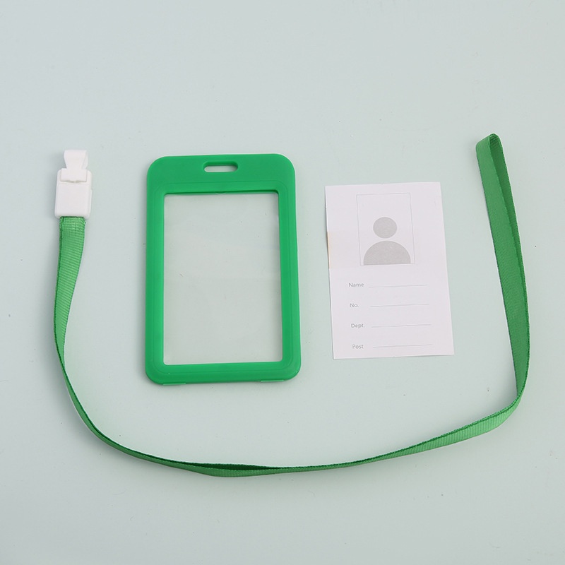 Work Id Card Set With Hanging Rope Student Id Badge Card Double-Sided ...