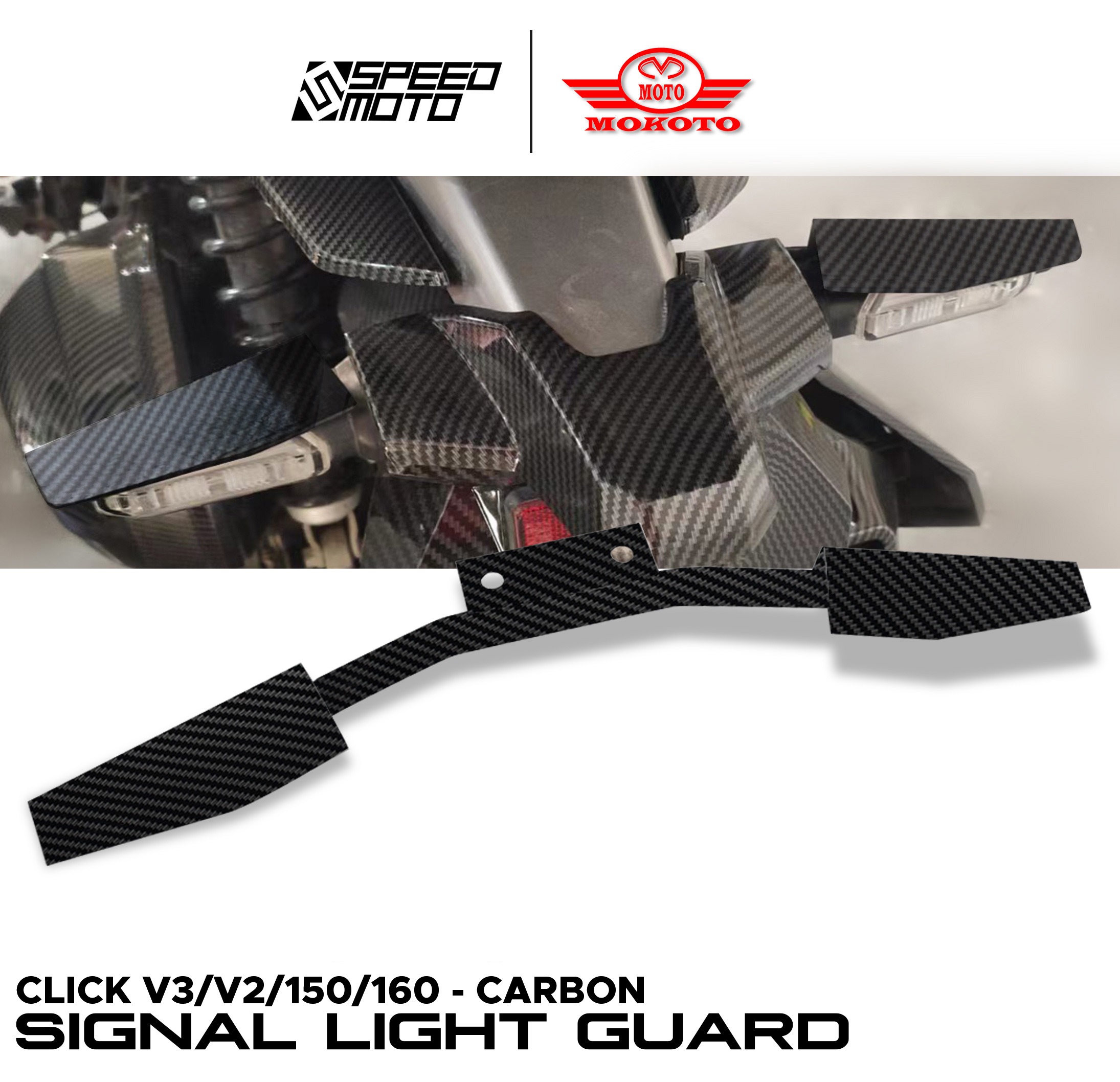 Mokoto Honda Click V3 Click V2 Signal Light Protector Cover Guard For