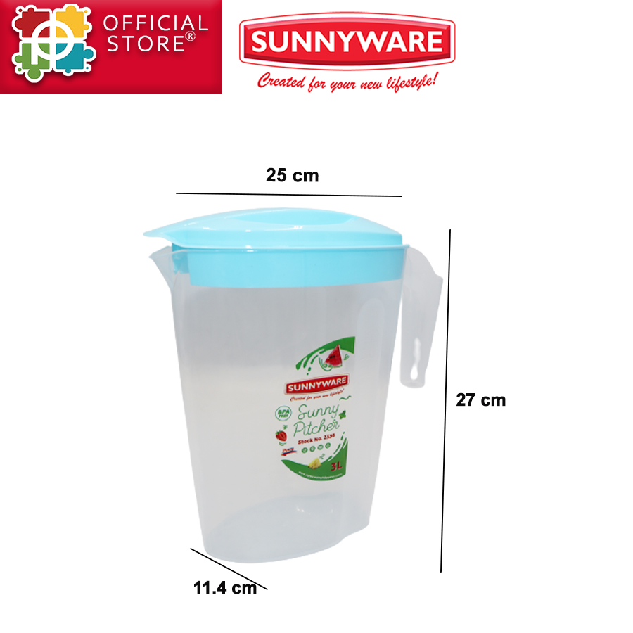 SUNNYWARE# 2336 3L Pitcher - Deluxe | Shopee Philippines