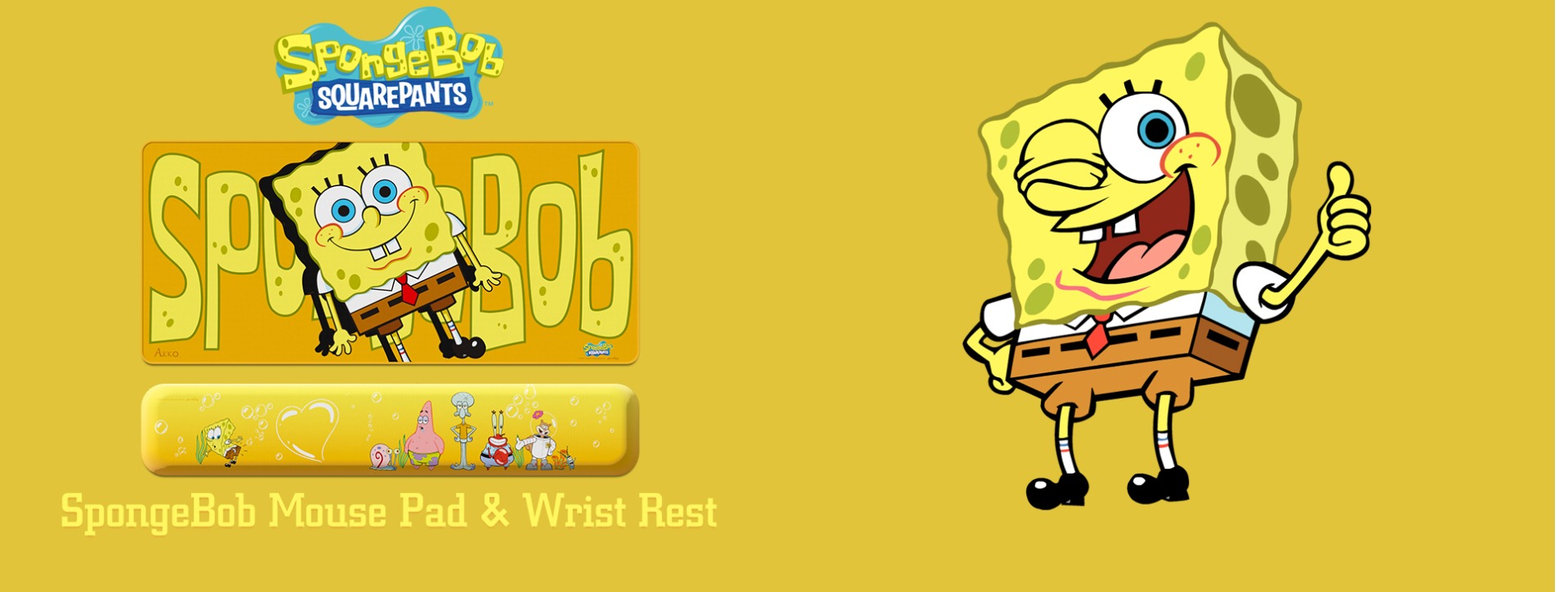 Akko SpongeBob Wrist Rest | Shopee Philippines