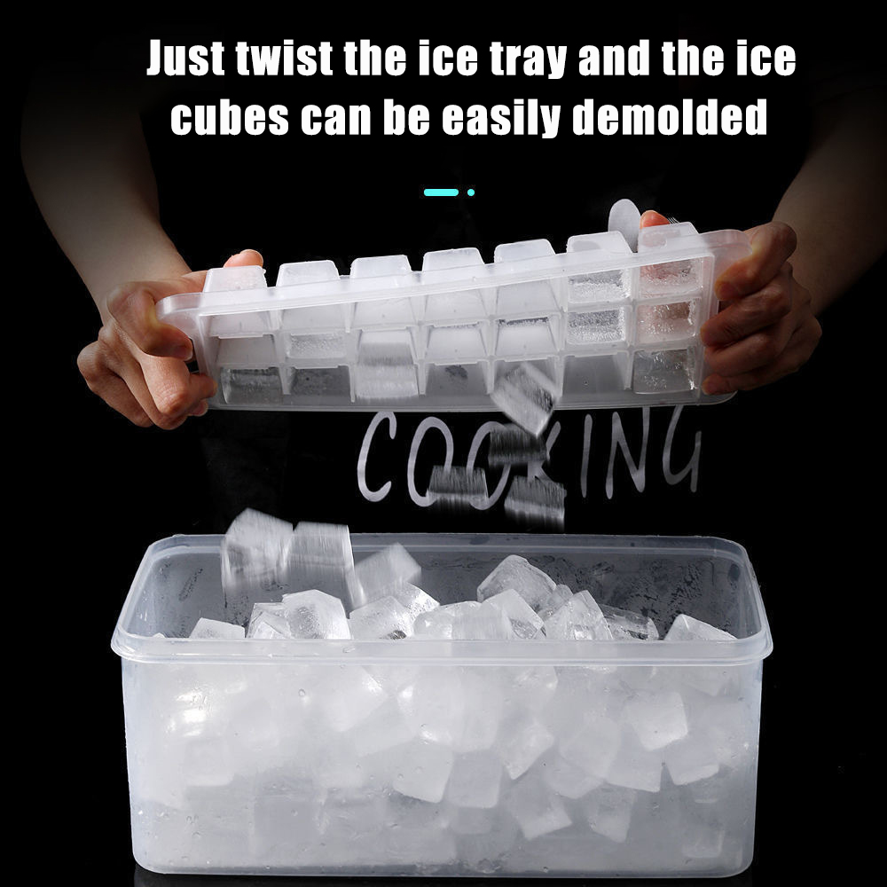 144 grids With box Ice shovel Cream Cocktail Cold Drink Ice Molder Ice ...