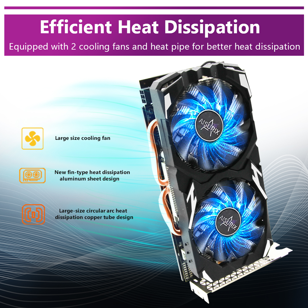 GSE COD 100% New Graphics Card AMD Radeon RX 580 RX580 8GB GDDR5 256Bit ...