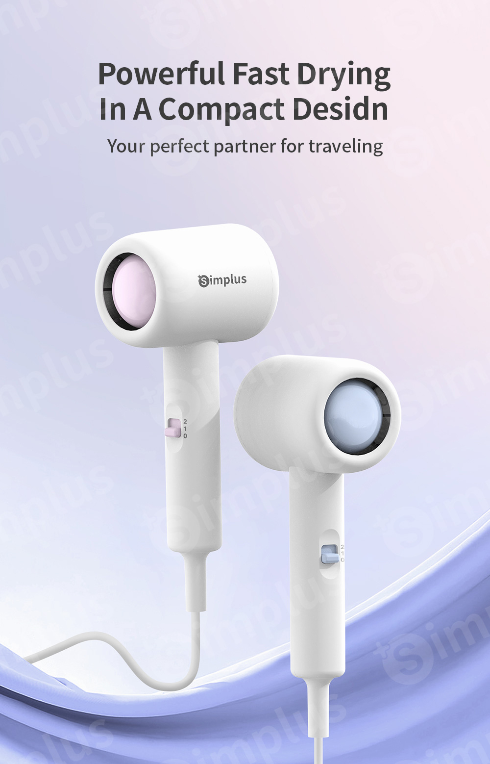 Simplus Hair Dryer 2 Speed Options 1000W For Fast Drying | Shopee ...