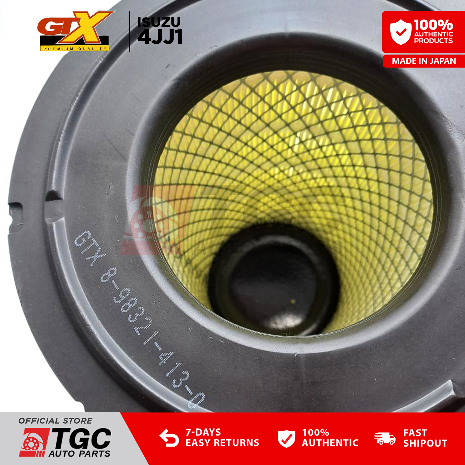 GTX Air Filter / Air Cleaner for ISUZU 4JJ1 ( 8-98321-413-0 ) - 1pc ...