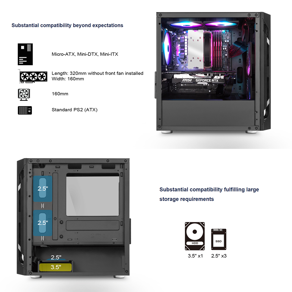 EasyPC| Silverstone FARA H1 PRO and R1 PRO PC Case with 3 and 4 ARGB ...