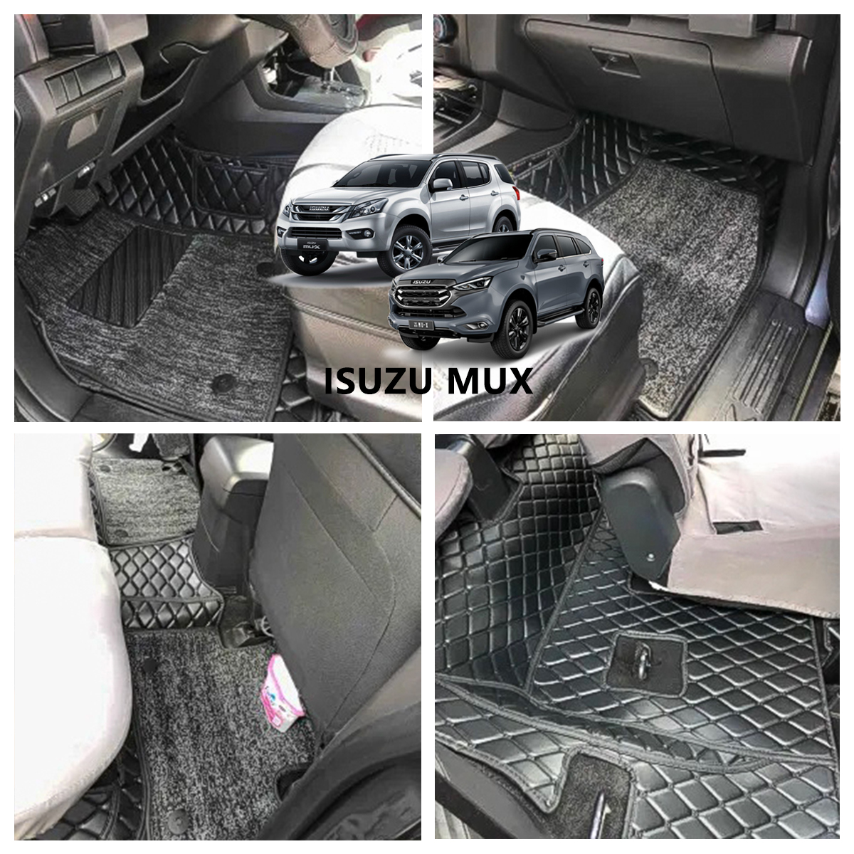 Double Layer Floor Matting for 2014 to 2023 Isuzu MUX OEM Floor Mats ...