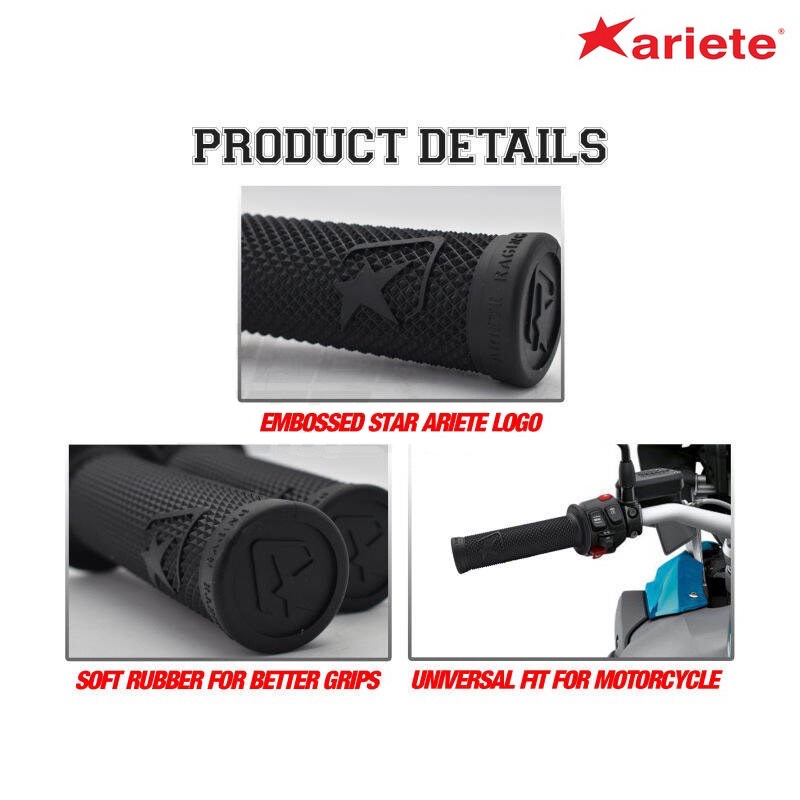 Ariete Handle Grip with Star Logo Rubber Universal 1pair | Shopee ...