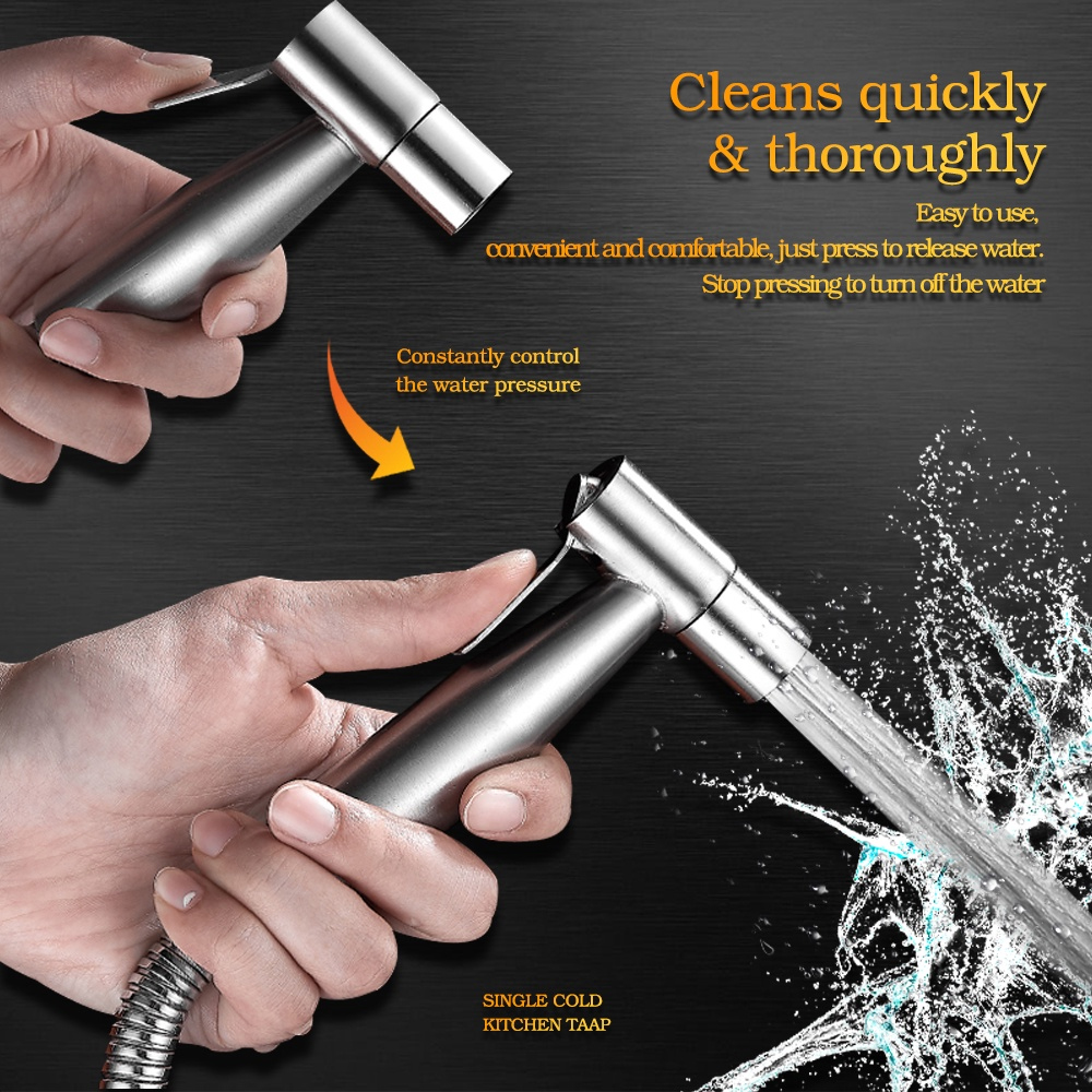 Stainless Steel Toilet Bidet Sprayer Set（German Quality）Hand Held ...