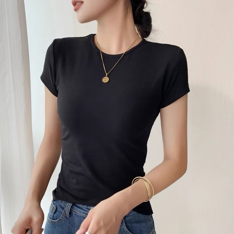 Angelcity SIZE:M-L Double Lining Top Full Length Basic T Shirts ...