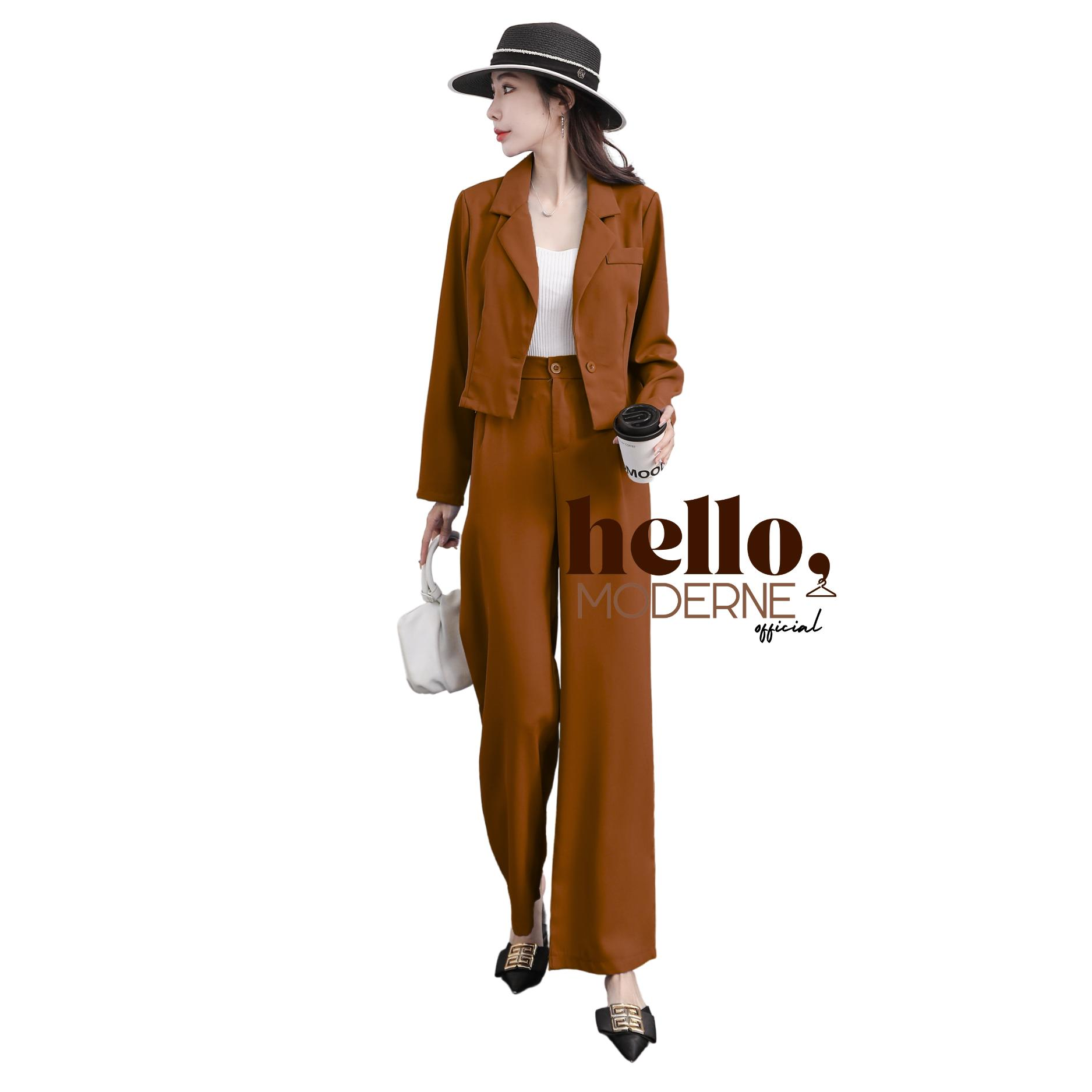 Hello Moderne Terno Crop Blazer and Trouser S-M Only Terno for Women ...