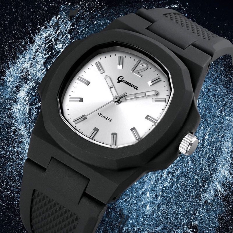 Relo Geneva Casual Waterproof Men Women Quartz Watch Fashion Sport Mens ...