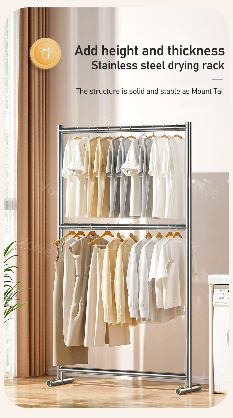 Foldable Sampayan Stainless Steel Clothes Rack Drying Stand Hanger ...