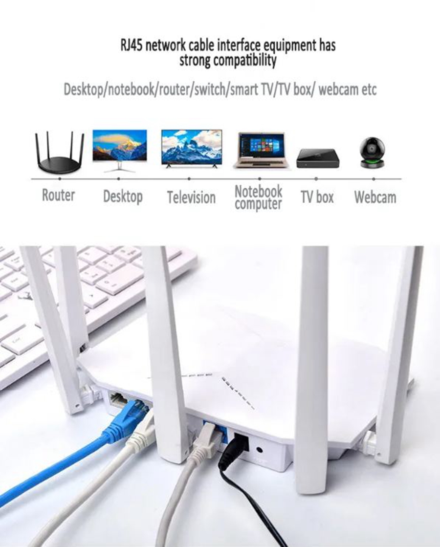 Lan Cat 5e Rj45 Ethernet Internet Network Cable 5m 10m 15m 20m 30m 40m ...