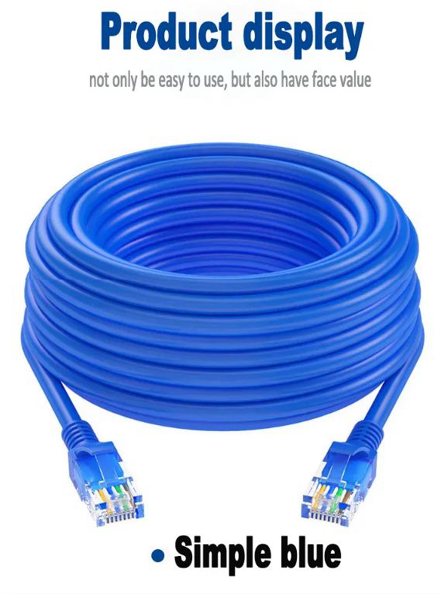 Lan Cat 5e Rj45 Ethernet Internet Network Cable 5m 10m 15m 20m 30m 40m ...