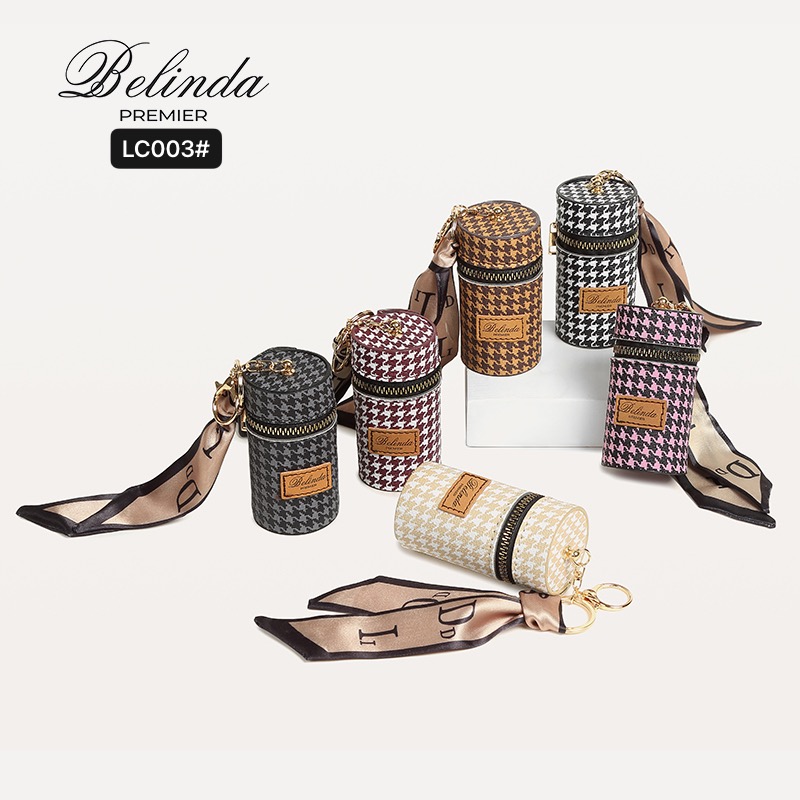 BELINDA Coin Purse For Women Retro Print Mini Lipstick Silk Scarf Card ...