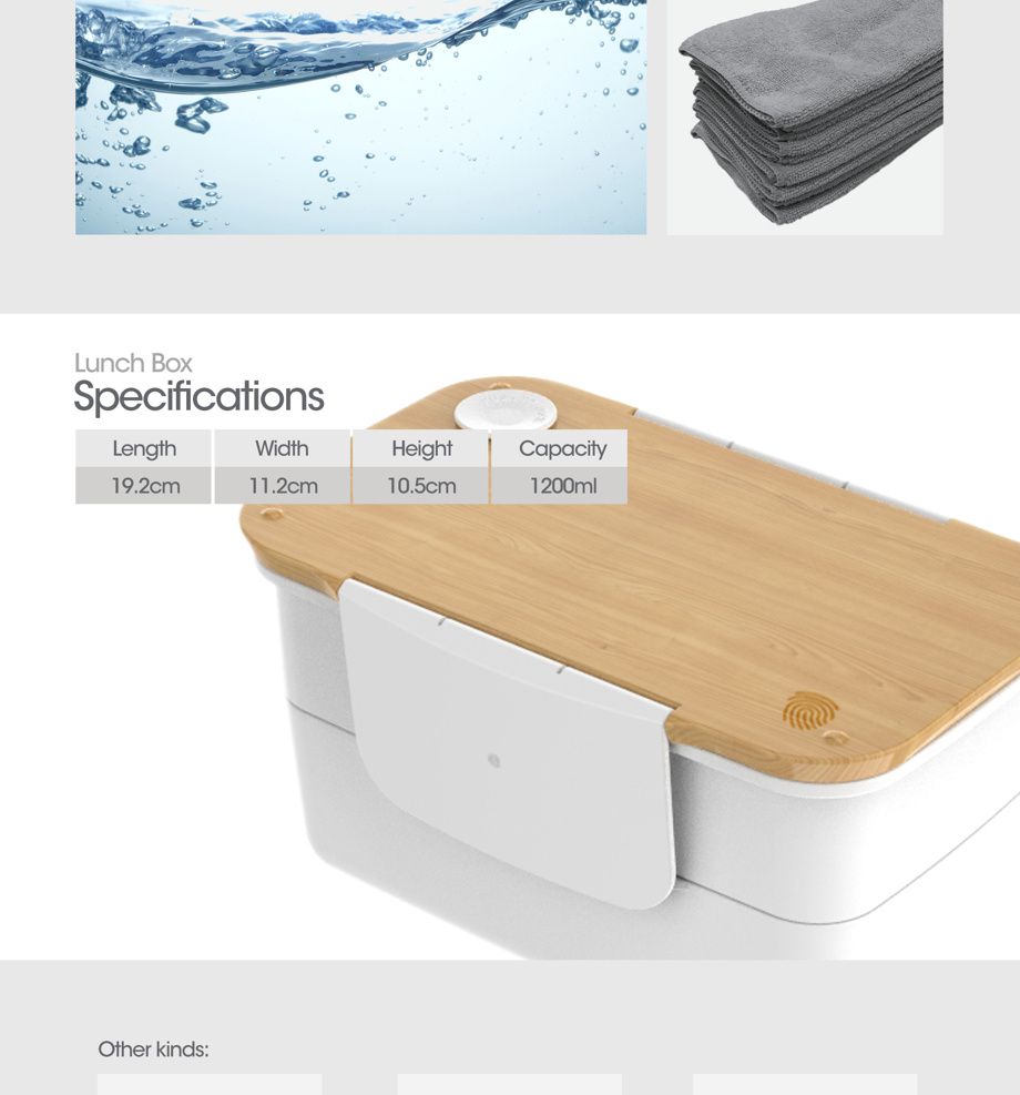 SLIQUE Persona Lunch box w/ PP Spork Included | Compartment 1200ml BPA ...